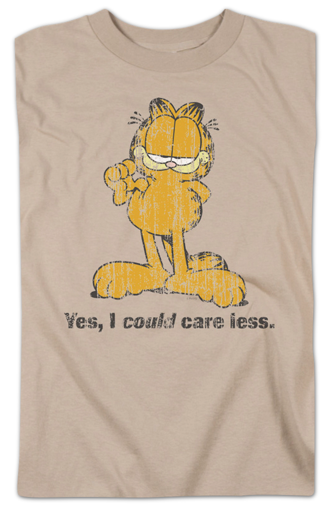 I Could Care Less Garfield T-Shirt