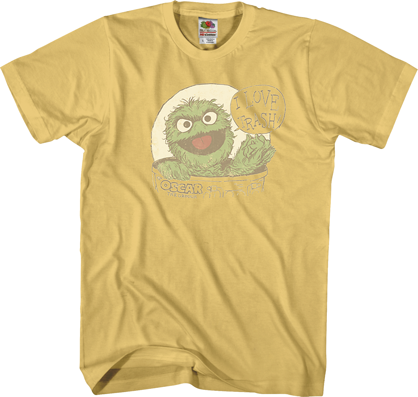 Oscar The Grouch In Trash Can Cartoon