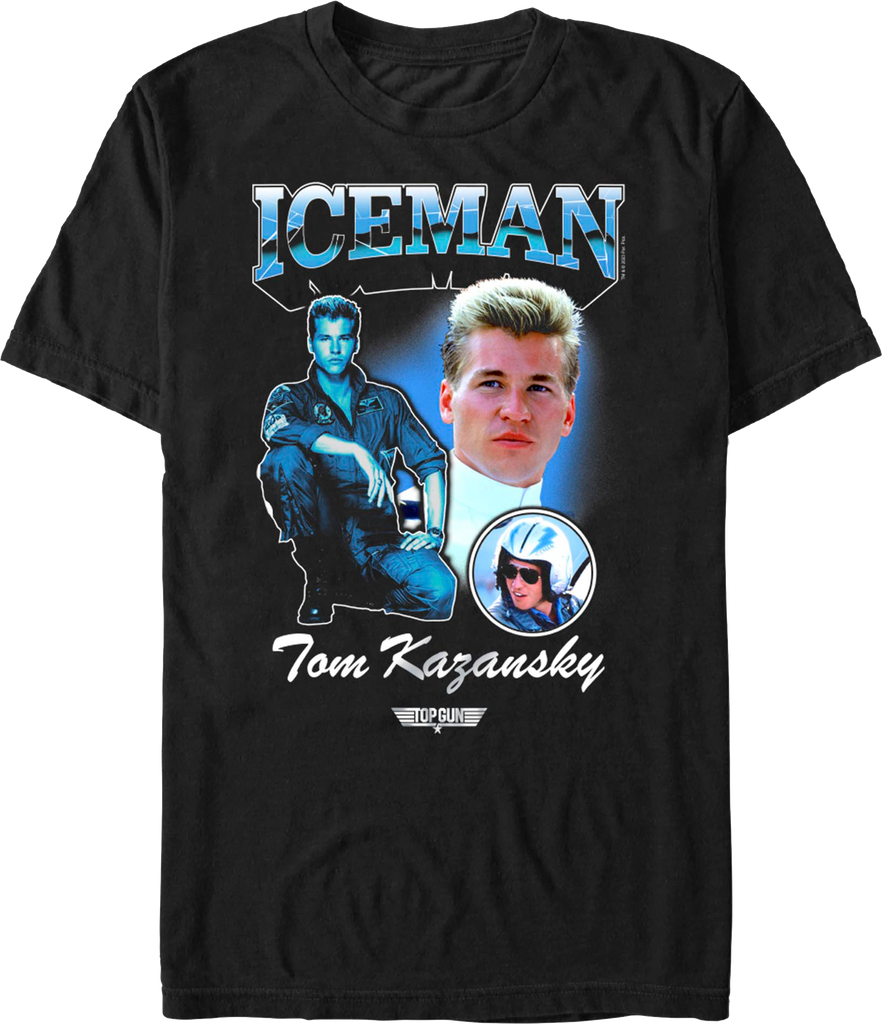 Iceman Collage Top Gun T-Shirt