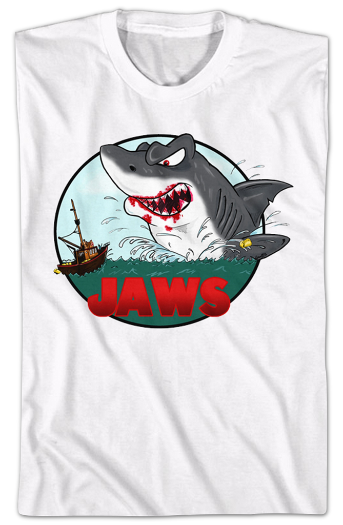 Illustrated Attack Jaws T-Shirt