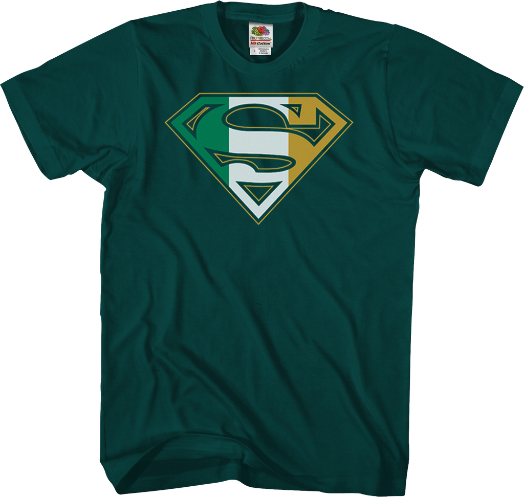 Irish Superman T-Shirt: DC Comics Mens T-Shirt
