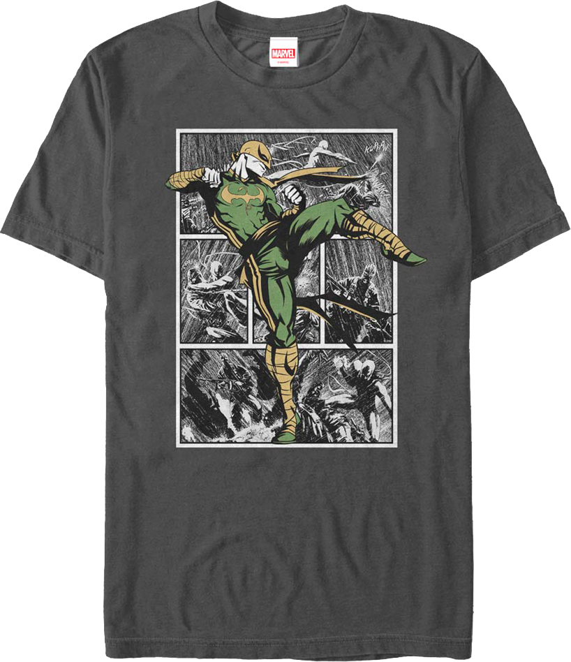 Iron Fist Panels Marvel Comics T-Shirt