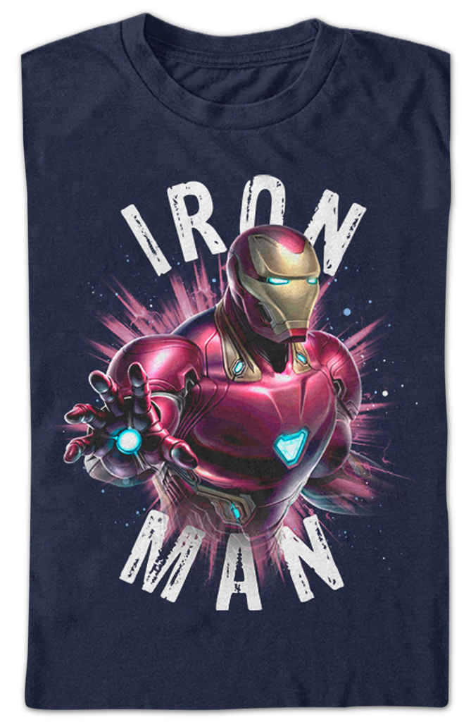 Iron Man Avengers Endgame Shirt: Marvel Comics Mens T-Shirt