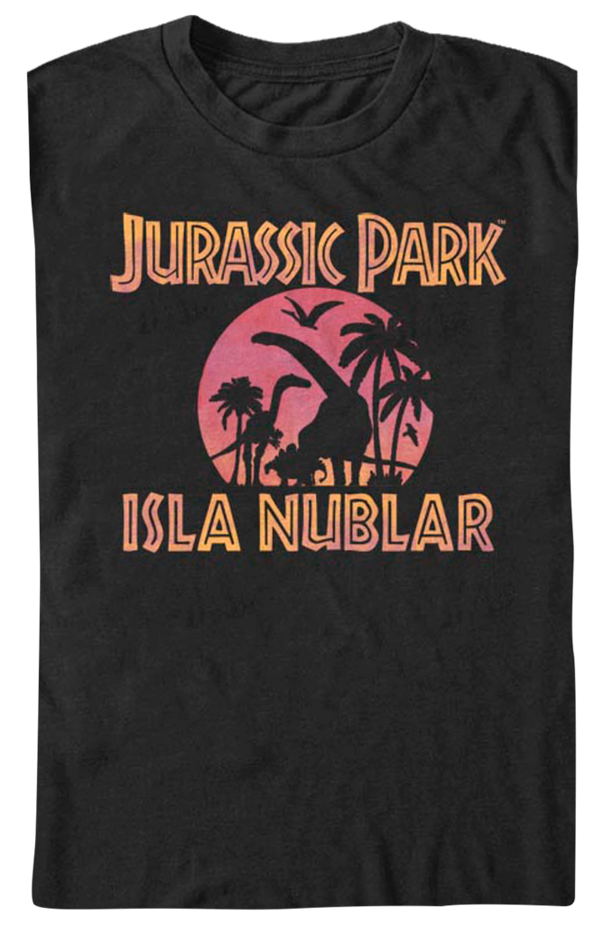 Isla Neblar Silhouettes Jurassic Park T-Shirt