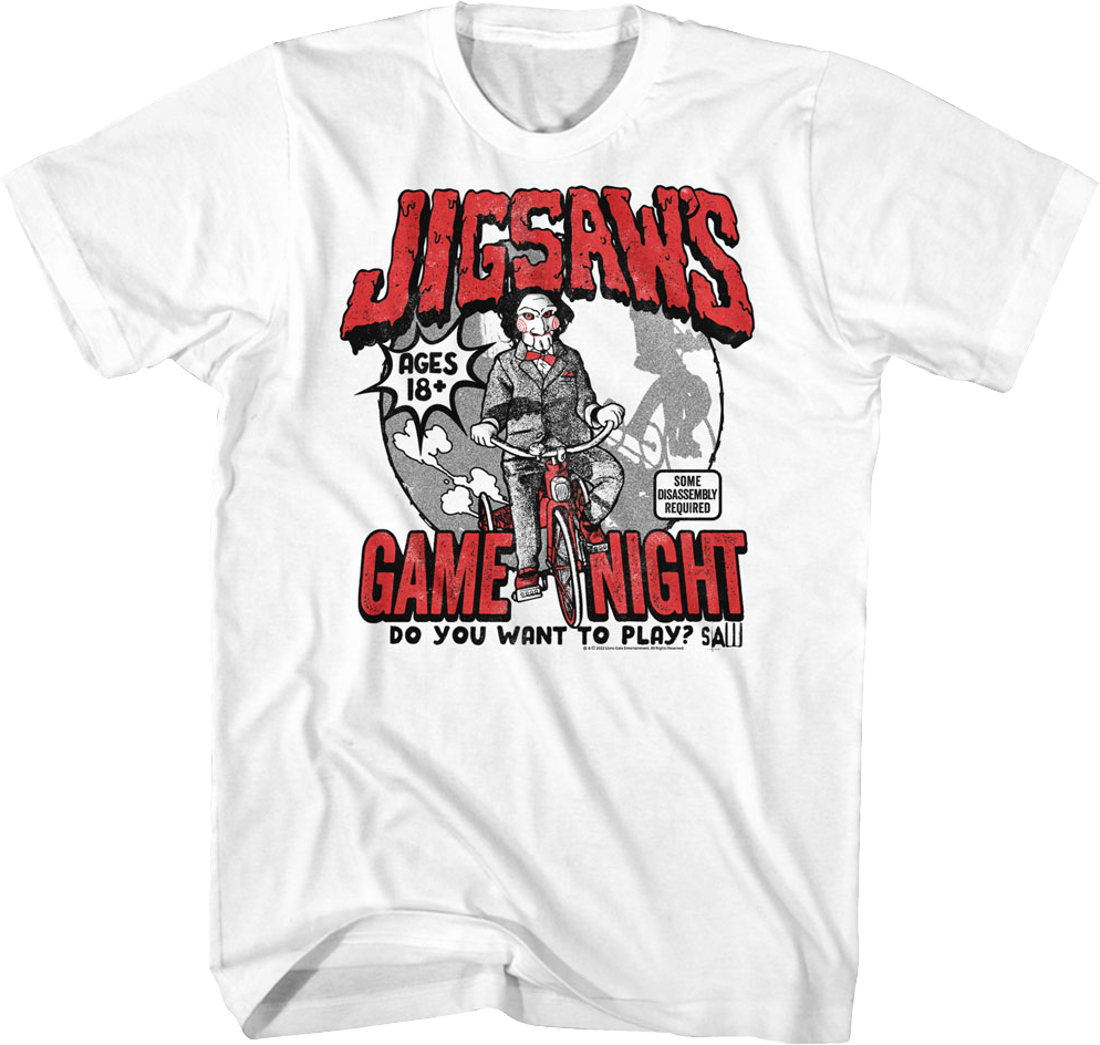 Jigsaw's Game Night Saw T-Shirt