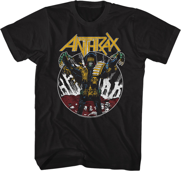 Judge Dredd Zombie Anthrax T-Shirt