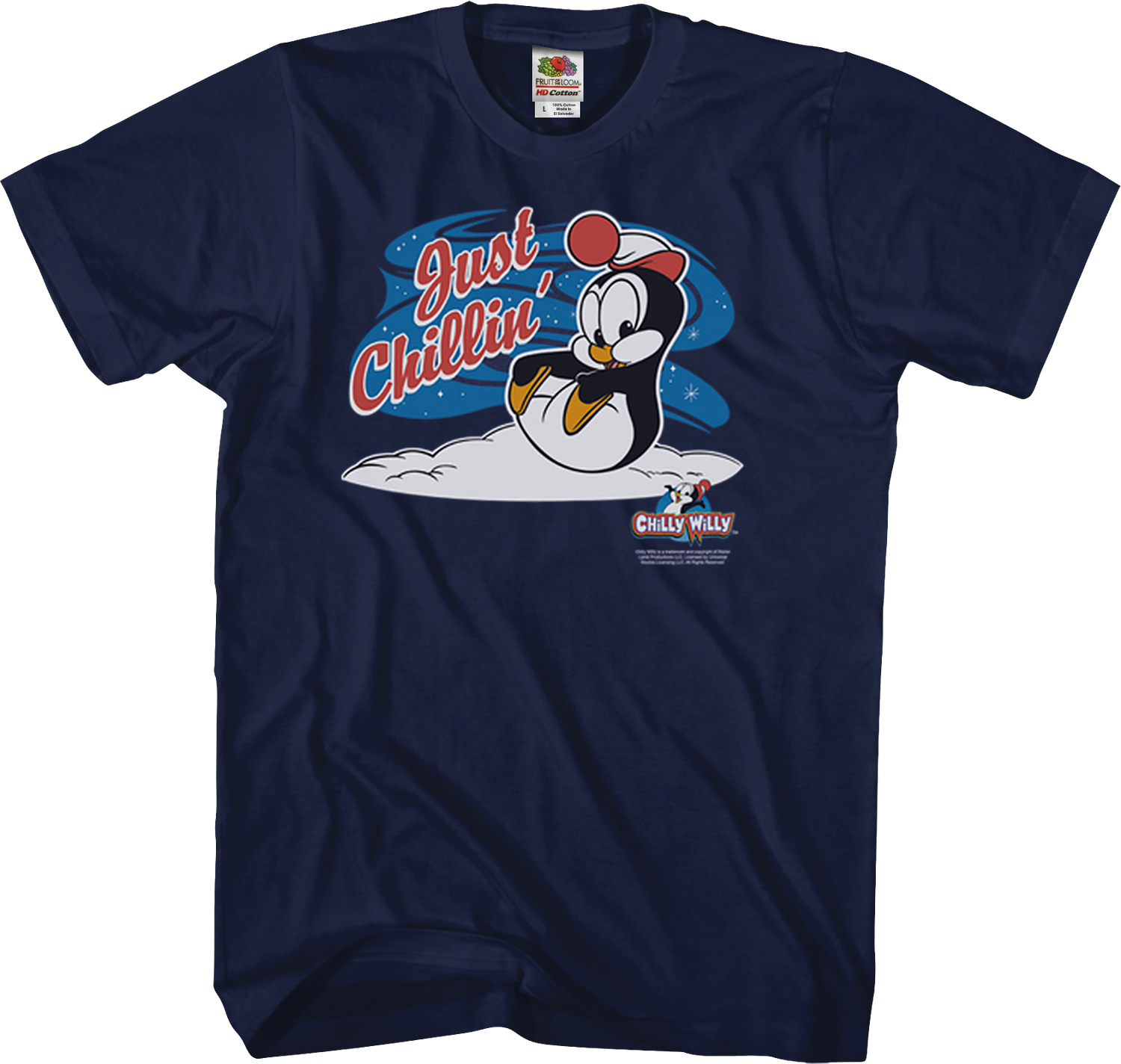 Just Chillin Chilly Willy Shirt: Chilly Willy Mens T-shirt