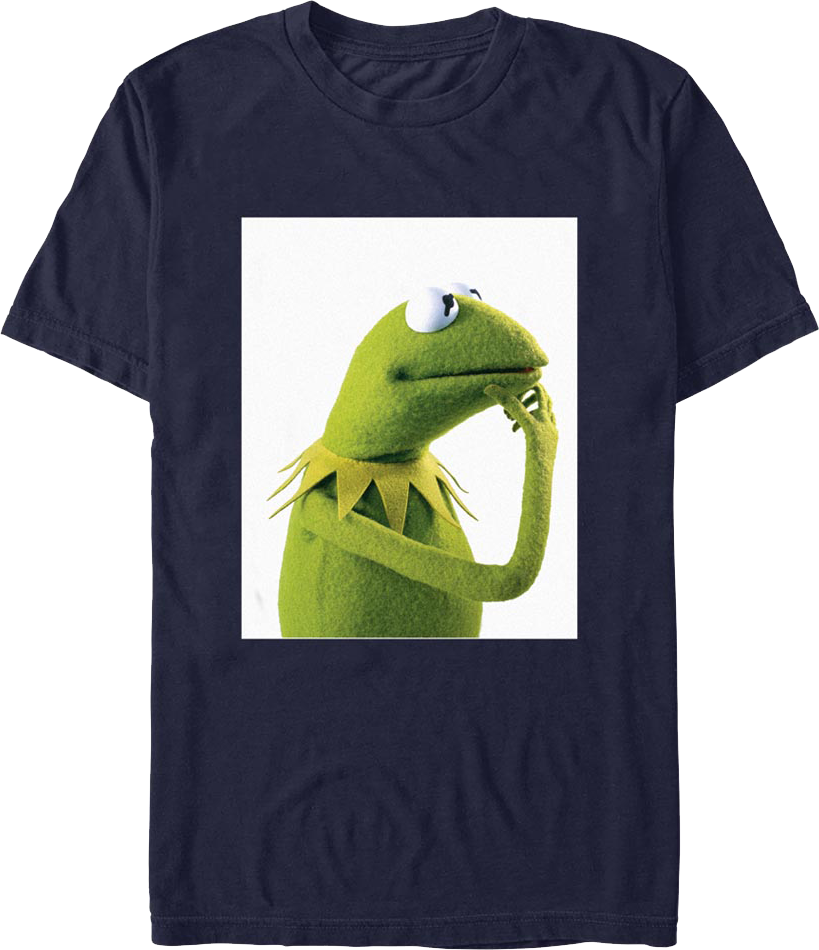 Kermit The Thinker Muppets T-Shirt