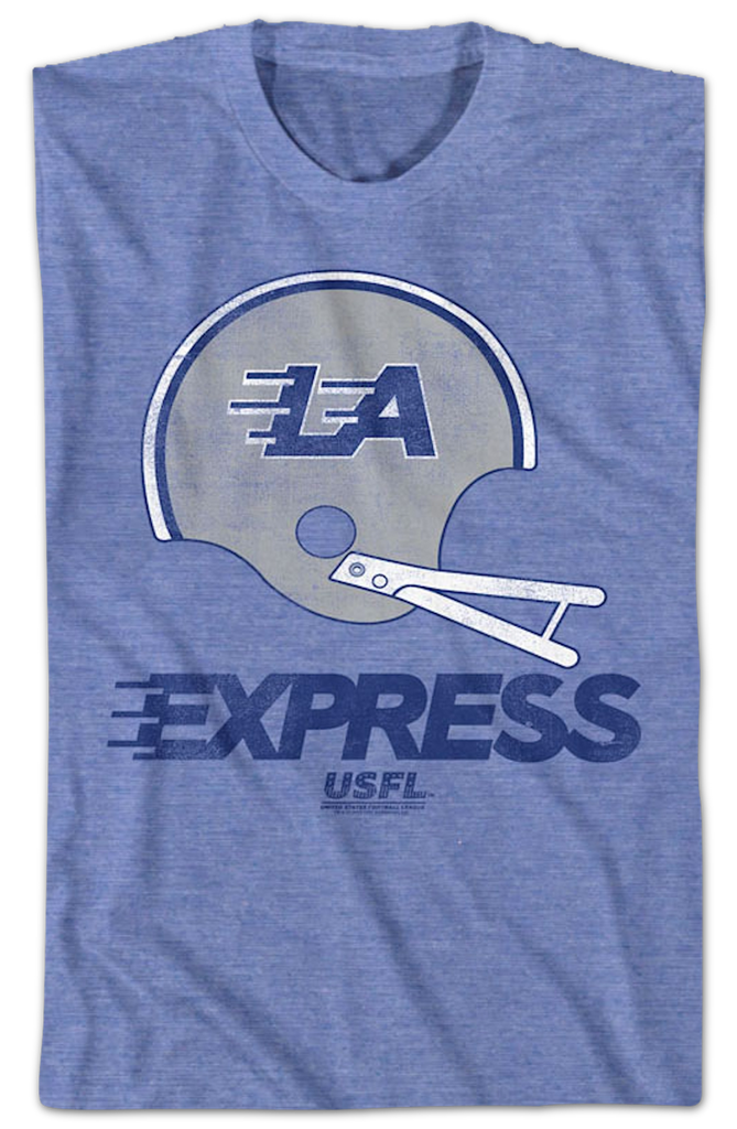 LA Express Helmet USFL T-Shirt