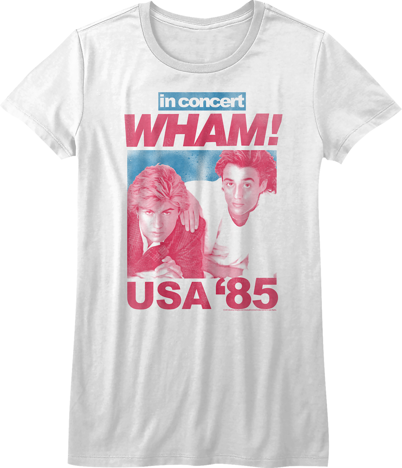 Ladies '85 USA Concert Wham Shirt