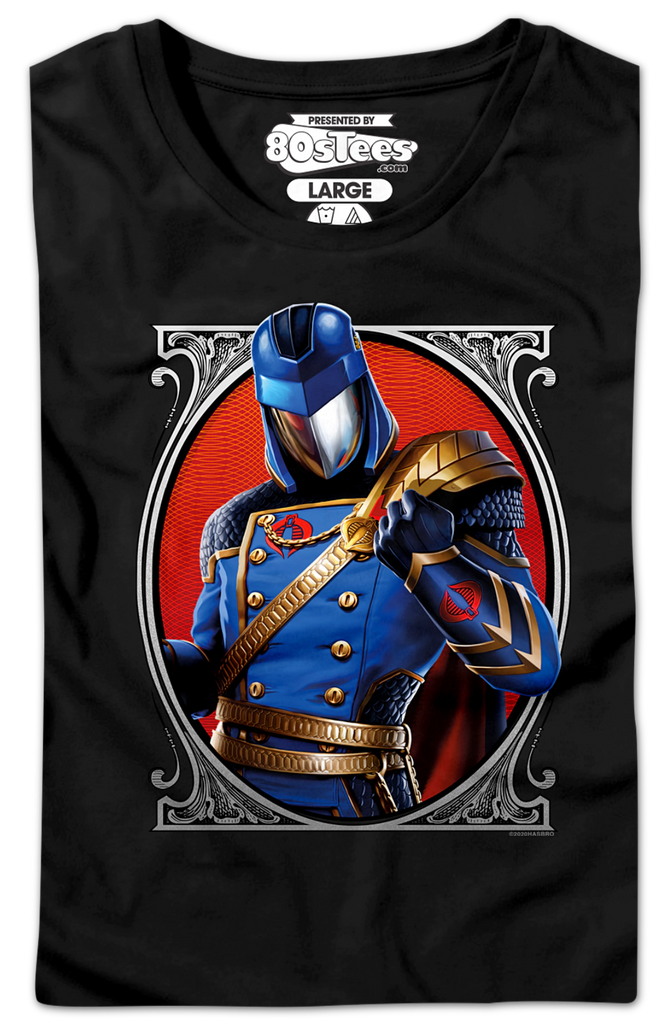 Womens Cobra Commander Classic Pose GI Joe Shirt