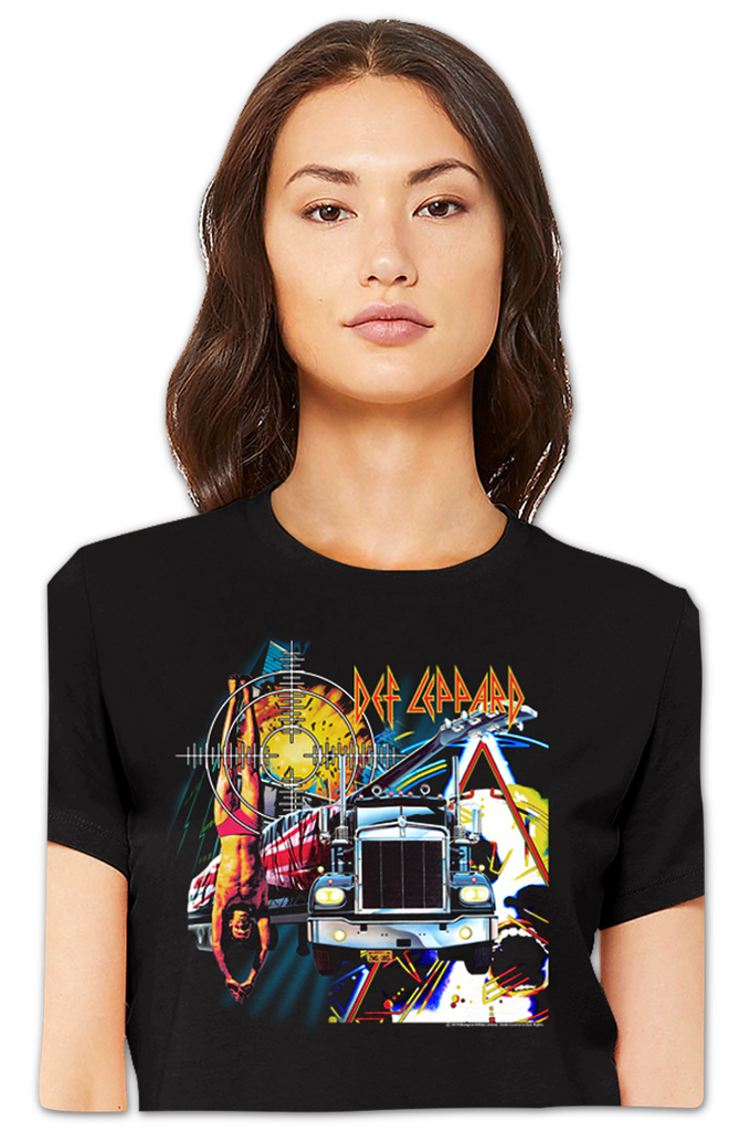 Womens First Four Collage Def Leppard Shirt