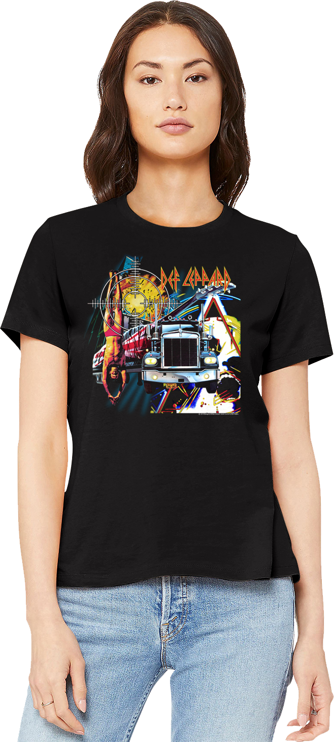 Womens First Four Collage Def Leppard Shirt