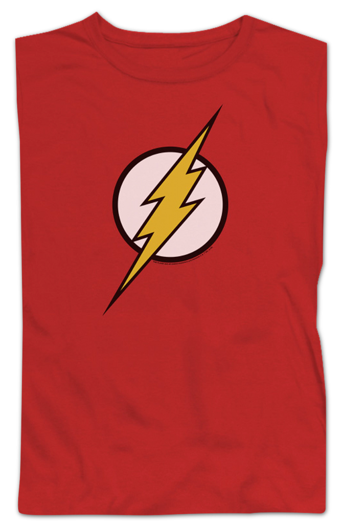 Ladies Flash Logo T-Shirt: DC Comics Justice League The Flash T-shirt