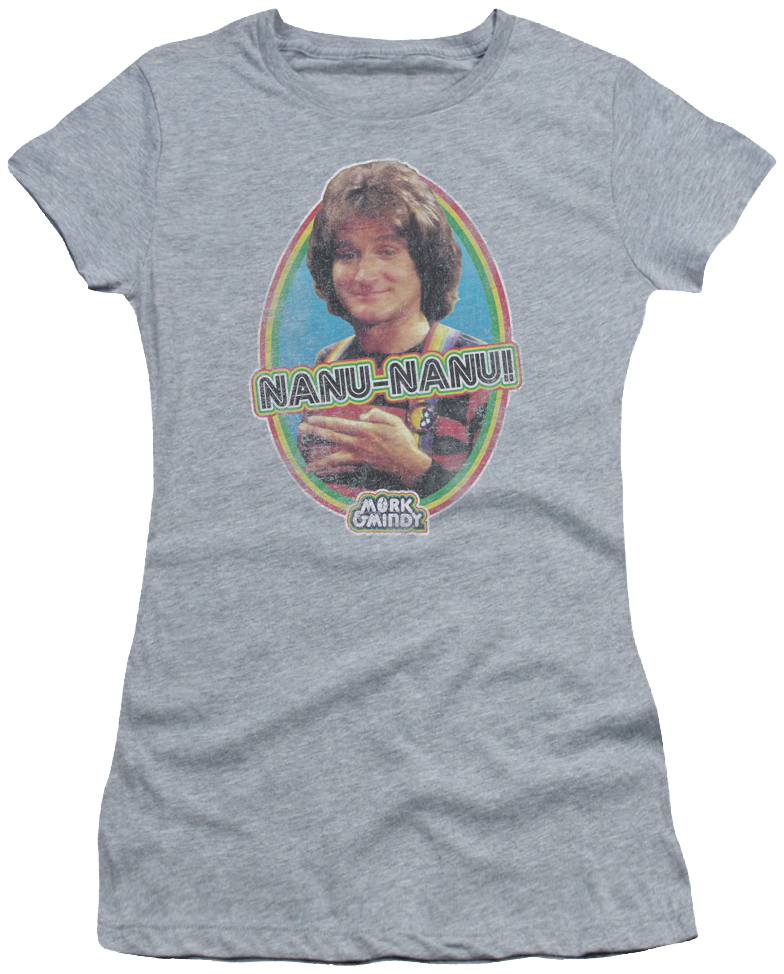 Ladies Nanu Nanu Shirt: 80s TV Mork & Mindy T-shirt