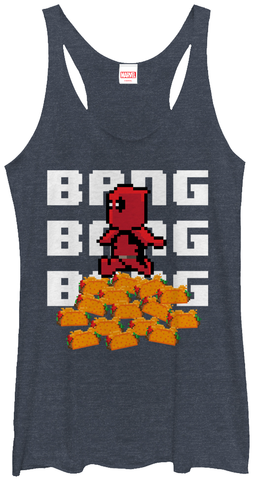 Ladies Pixel Deadpool Tank Top