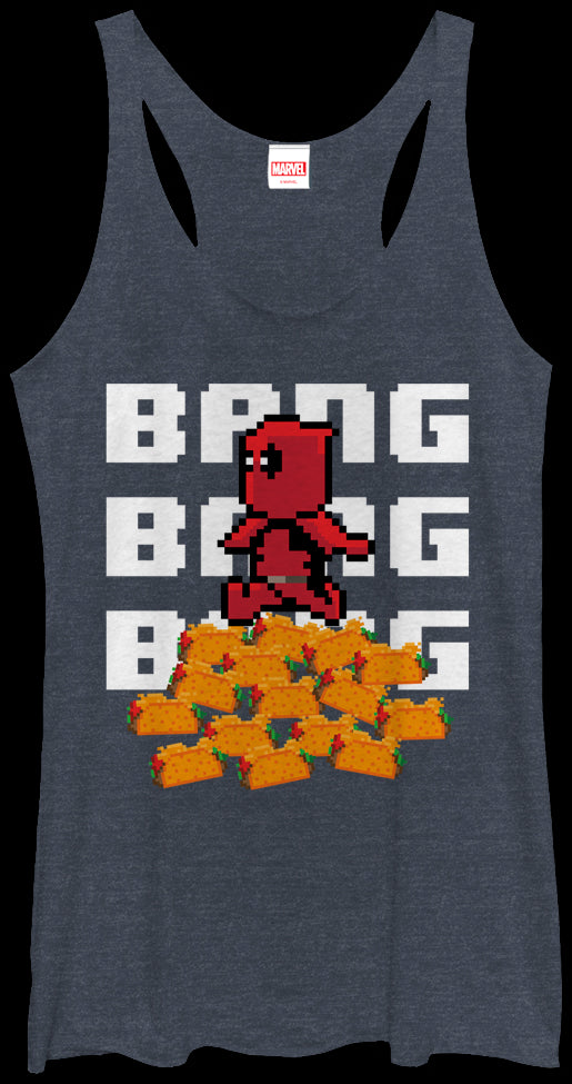 Ladies Pixel Deadpool Tank Top