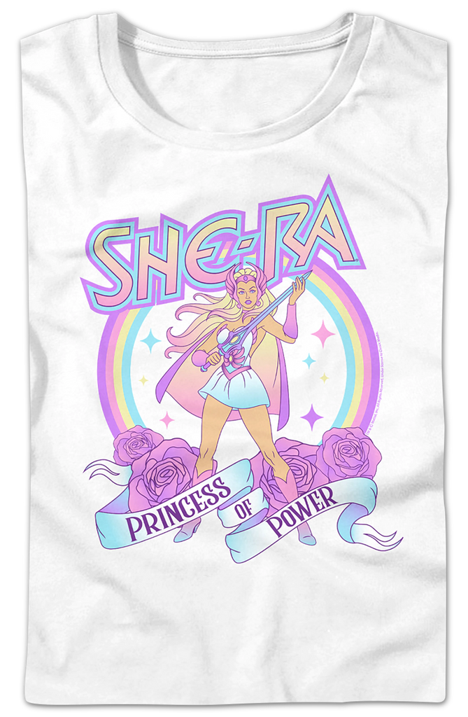 Womens Rainbow She-Ra Masters of the Universe Shirt
