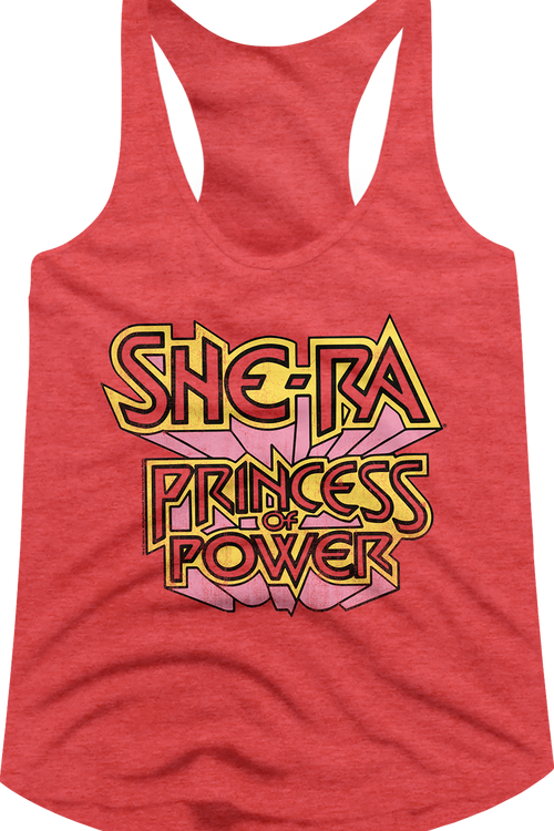 Ladies She-Ra Princess of Power Logo Racerback Tank Top