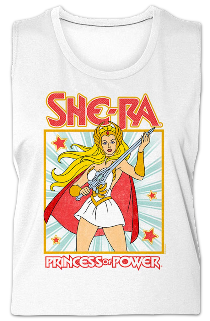 Ladies She-Ra Princess of Power Pose MOTU Muscle Tank Top
