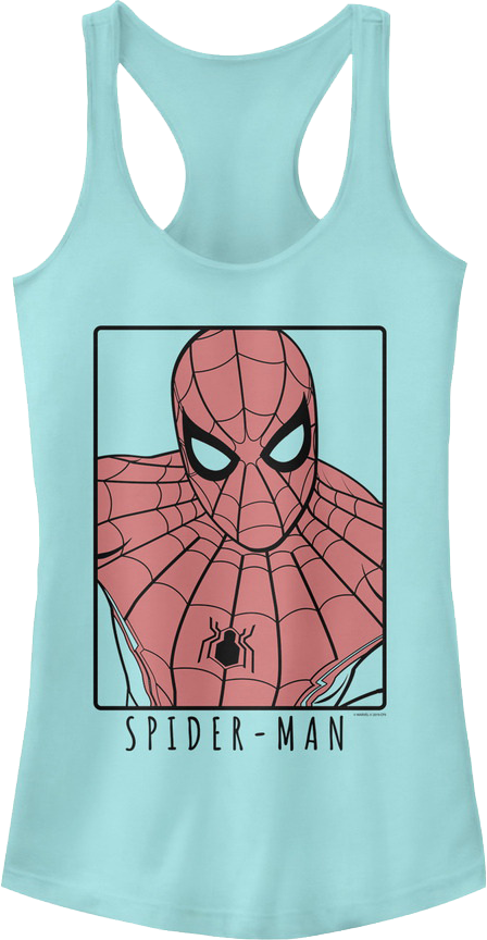 Ladies Spider-Man Racerback Tank Top