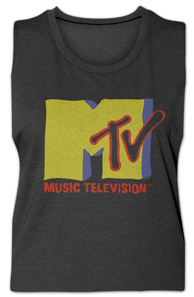 Ladies Vintage Logo MTV Muscle Tank Top