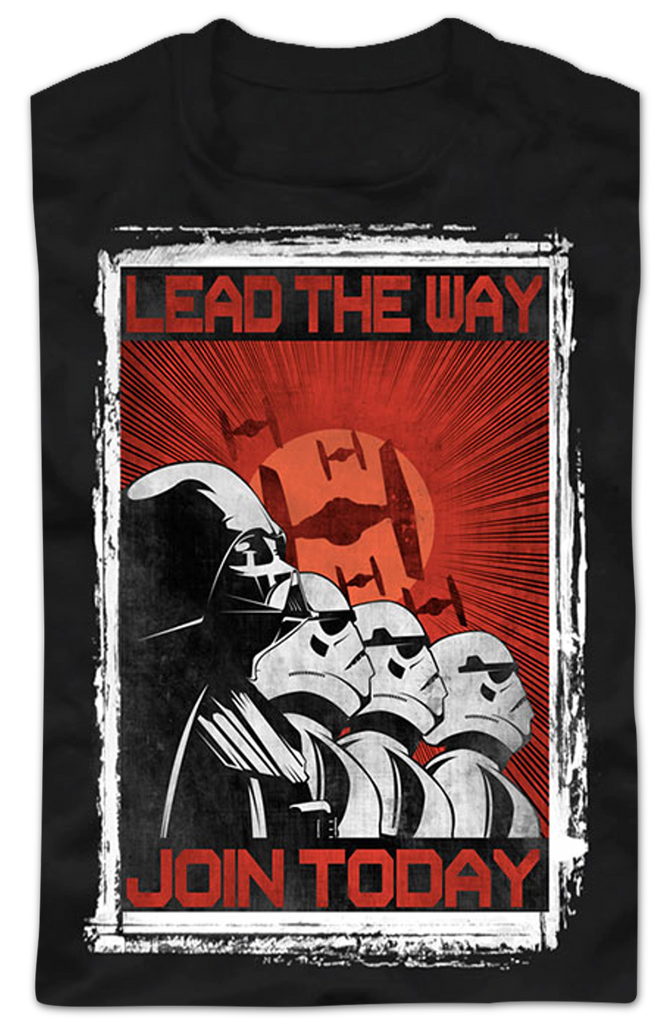 Lead The Way Star Wars Darth Vader Storm Troopers T-Shirt