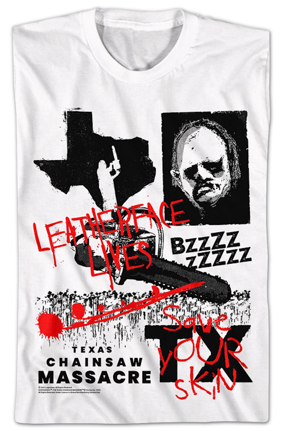 Leatherface Lives Texas Chainsaw Massacre T-Shirt