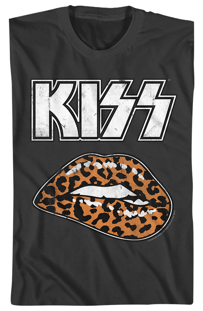 Leopard Lips KISS T-Shirt