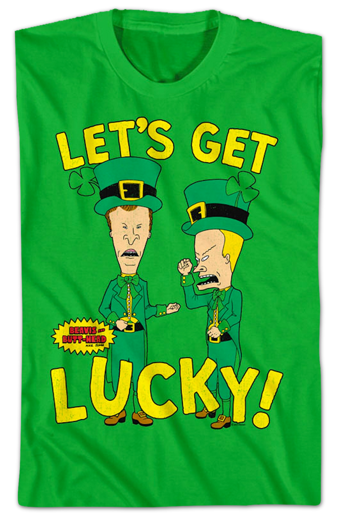 Let's Get Lucky Beavis And Butt-Head T-Shirt