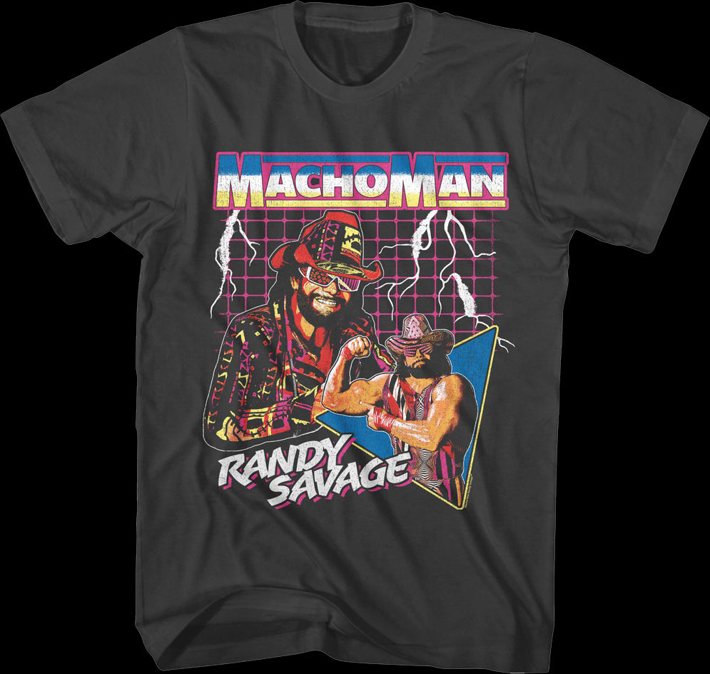 Lightning Collage Macho Man Randy Savage T-Shirt