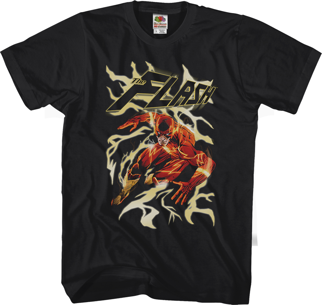Lightning Storm Flash T-Shirt DC Comics