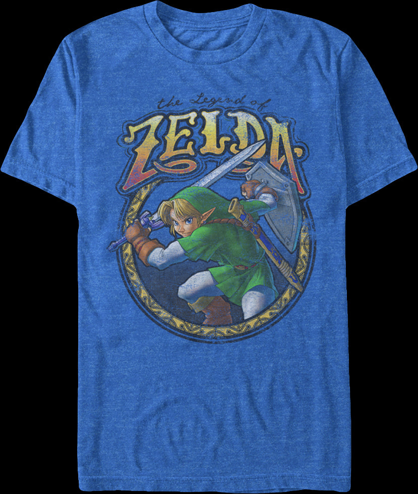 Link Action Pose Legend of Zelda T-Shirt