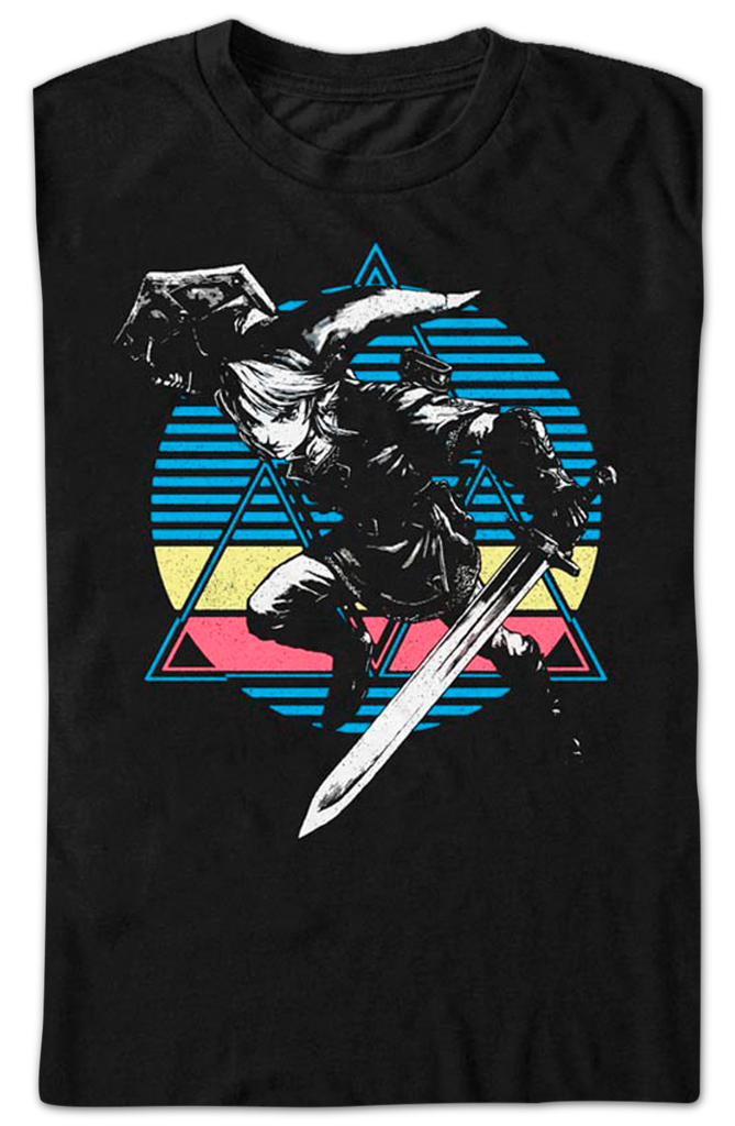 Link Retro Sunset Legend of Zelda Nintendo T-Shirt