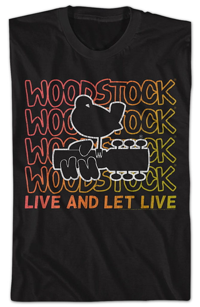 Live And Let Live Woodstock T-Shirt
