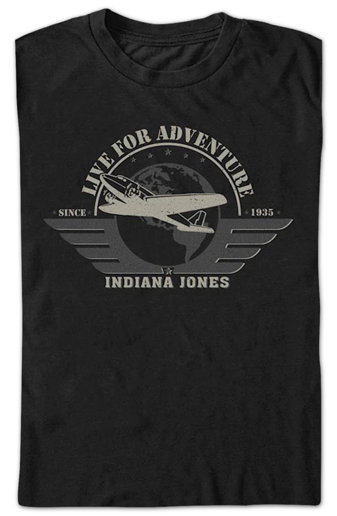 Live For Adventure Indiana Jones T-Shirt