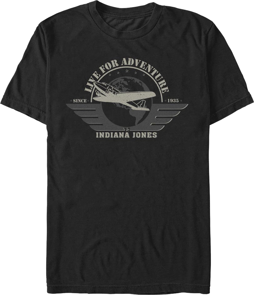 Live For Adventure Indiana Jones T-Shirt