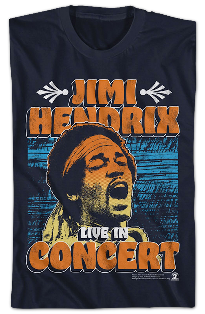 Live In Concert Jimi Hendrix T-Shirt