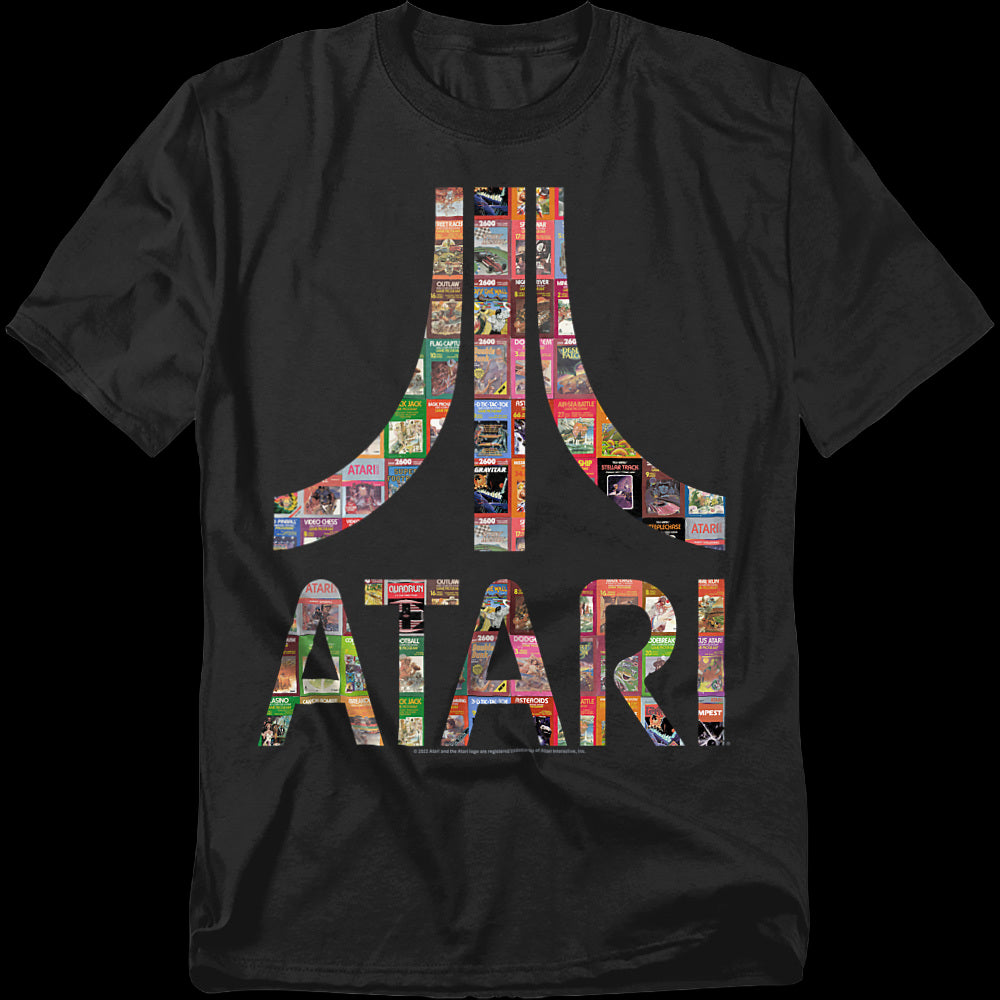 Logo Collage Atari T-Shirt: Atari Mens T-Shirt