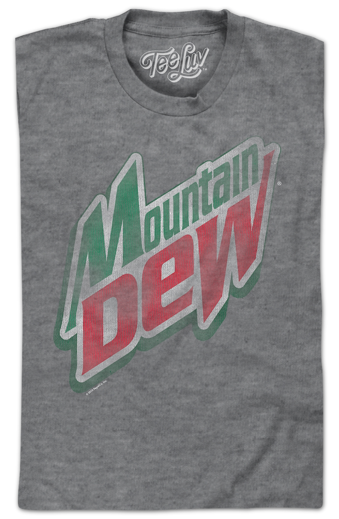 Vintage Distressed Logo Mountain Dew T-Shirt