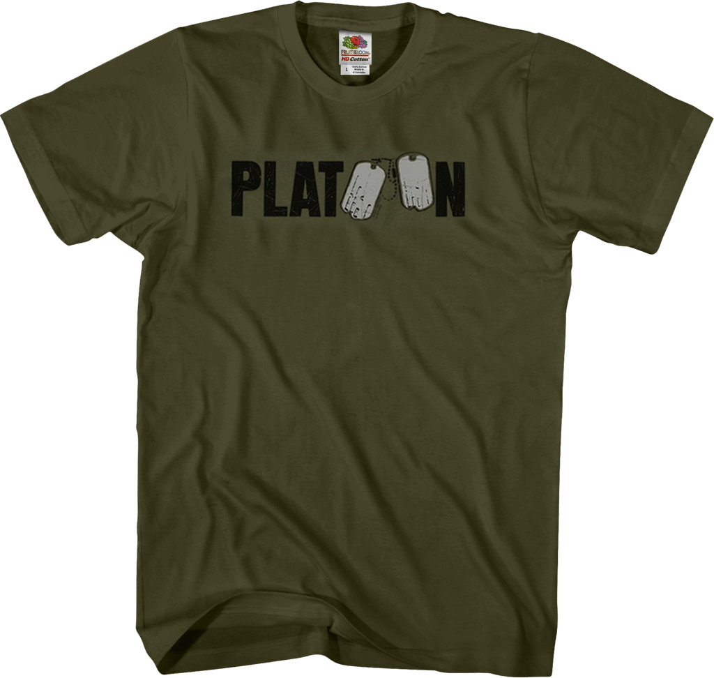 Logo Platoon T Shirt: Platoon Mens T-Shirt