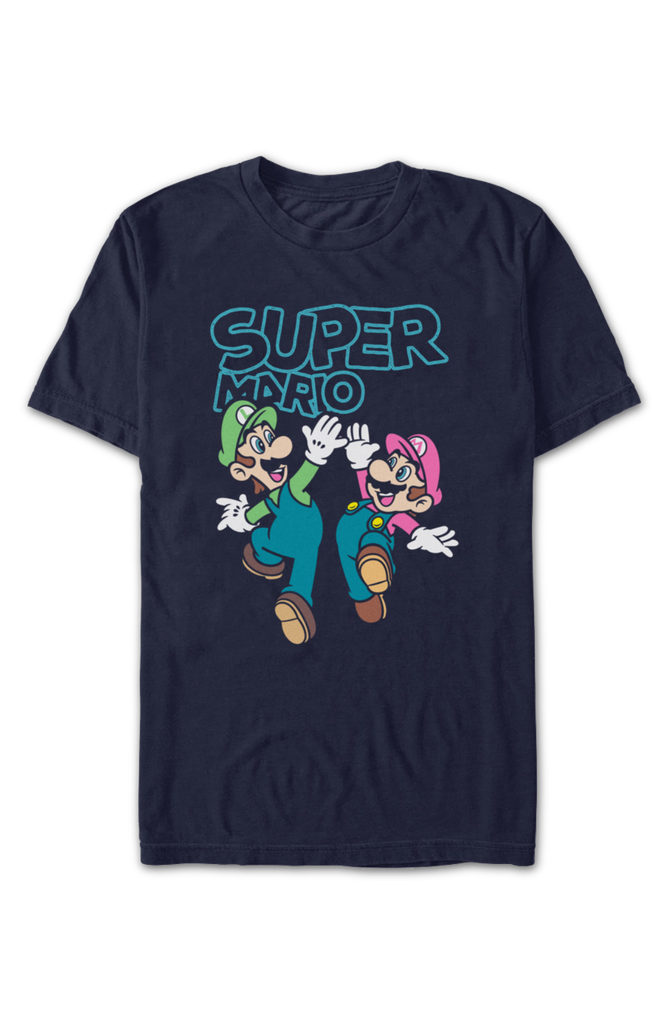 Luigi & Mario High Five Super Mario Bros. T-Shirt