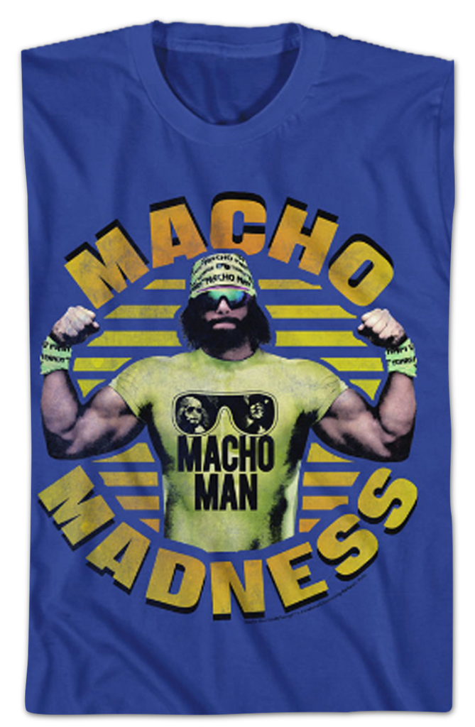 Macho Madness Randy Savage T-Shirt: Wrestling Mens T-Shirt