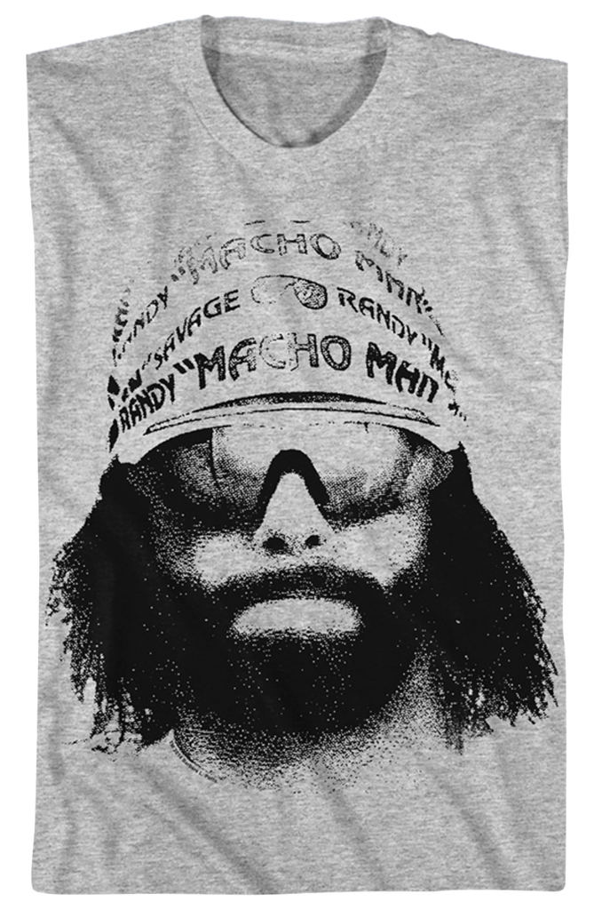 Macho Man Picture Shirt: 80s TV Wrestling T-shirt