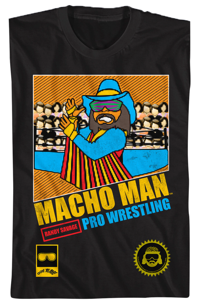 Macho Man Video Game T-Shirt: Macho Man Mens T-Shirt