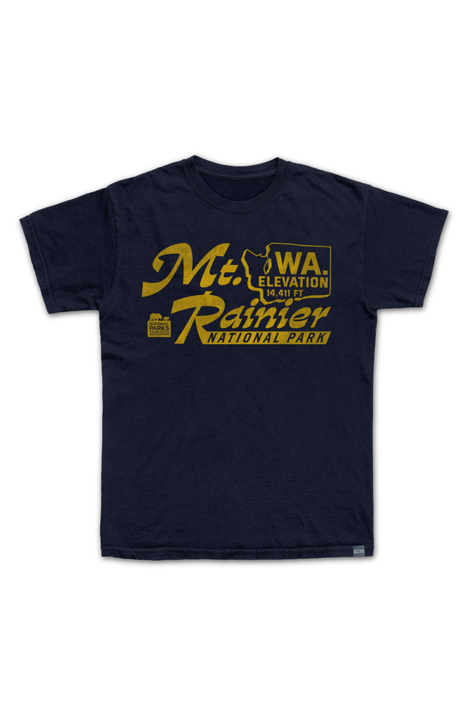 Made In USA Mt. Ranier Elevation NPCA T-Shirt