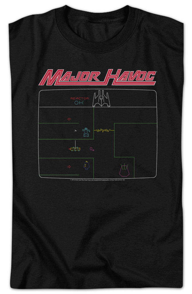 Major Havoc Screen Atari T-Shirt