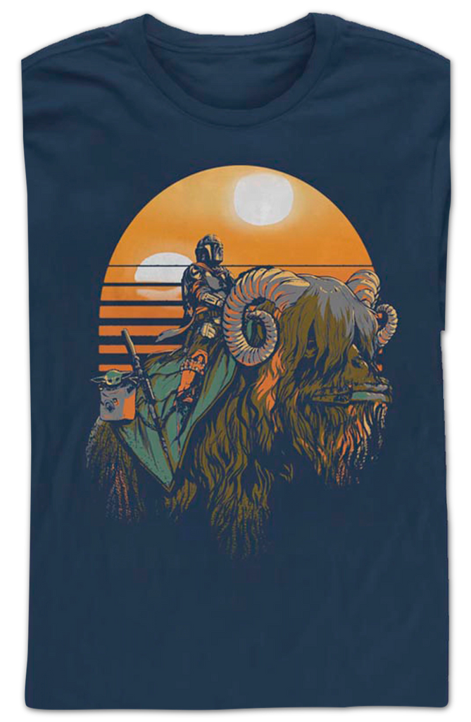 Mandalorian Bantha Riders Star Wars Long Sleeve Shirt