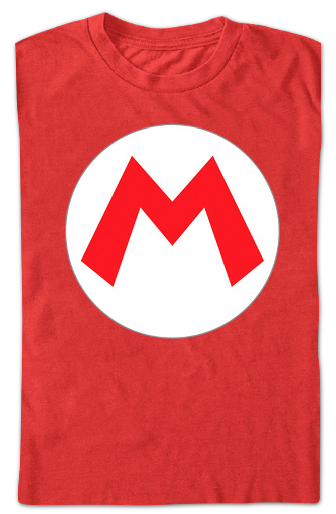 Mario Logo T-Shirt: Super Mario Bros. Mens T-Shirt