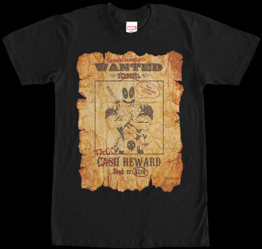 Marvel Deadpool Wanted Poster T-Shirt